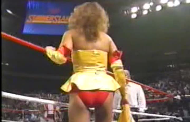 Miss Elizabeth Strips, Mega Powers Win - The 25 Most Memorable Moments in SummerSlam History ...
