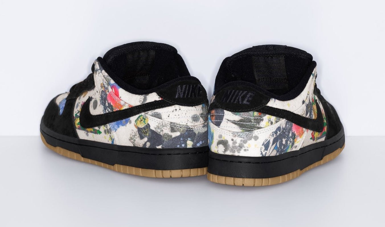 Supreme x Nike SB Dunk 'Rammellzee' Release Date Supreme x Nike SB Dunk 'Rammellzee' Release Date