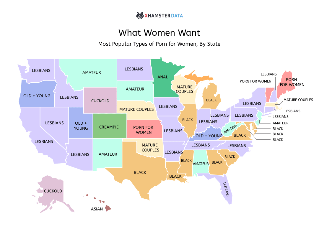 In Honor Of V Day Heres A Map Of Womens Favorite Porn Searches Complex