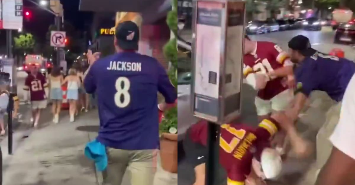 Video Shows Baltimore Ravens Fan Punching Two Washington ...