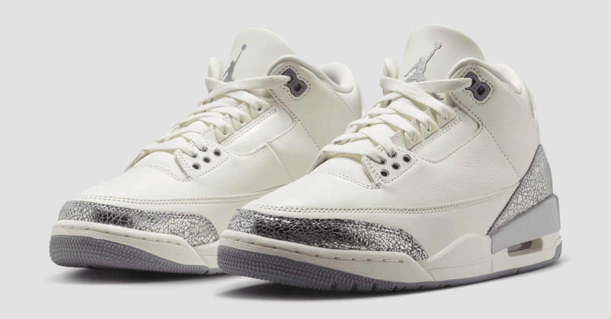 Women's Exclusive Air Jordan 3 'Sail and Cement Grey' Rel Women's Exclusive Air Jordan 3 'Sail and Cement Grey' Rel