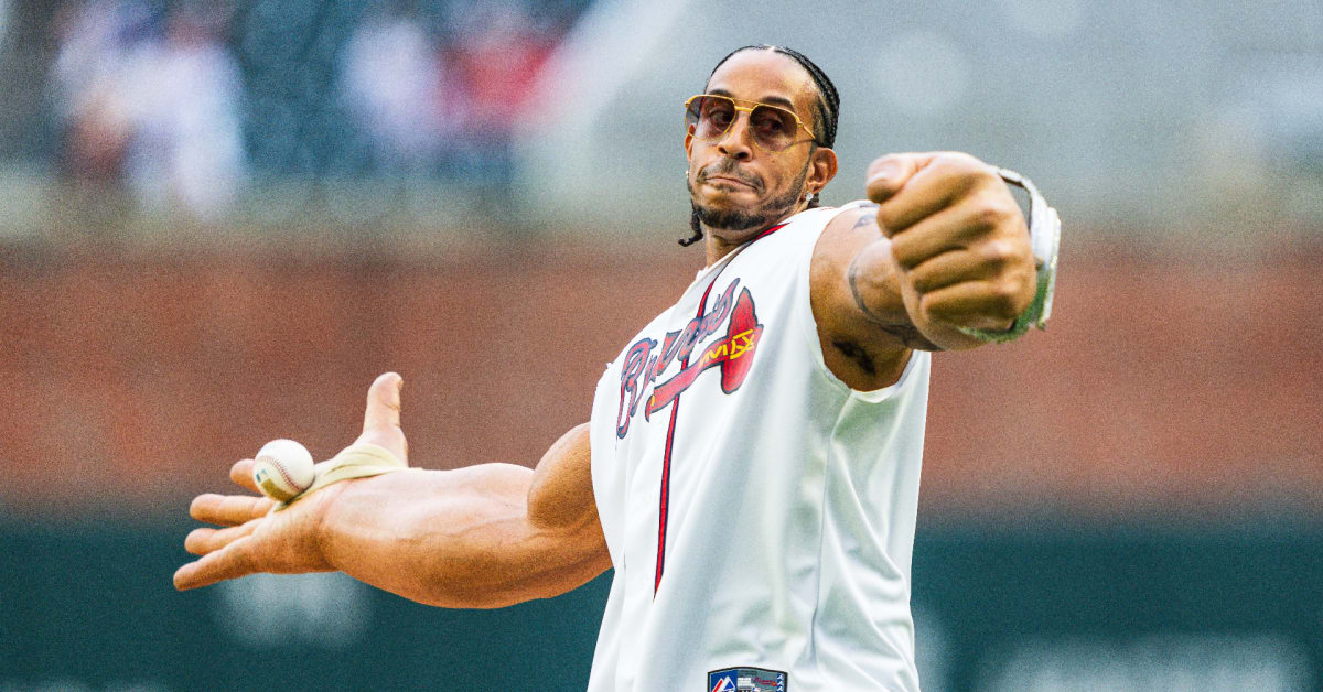 Ludacris Throws Out First Pitch With Comically Large Arms at Braves Game