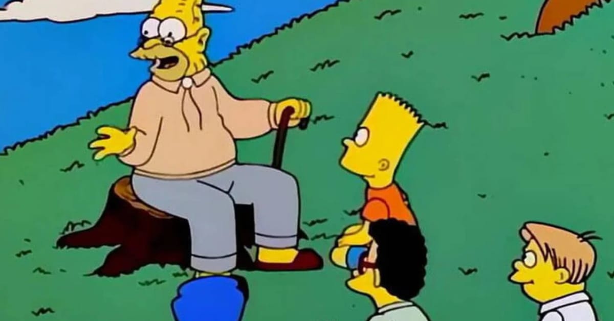 Grampa Simpson Telling Stories Meme: Millennials Are Havi...