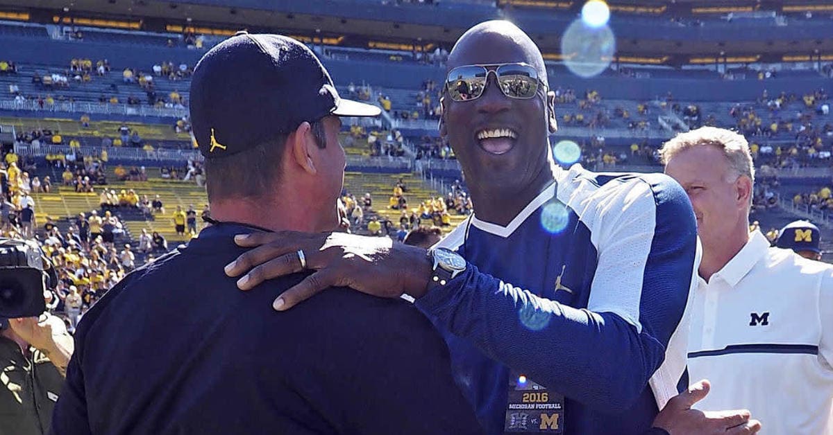 Honorary Captain Michael Jordan Wore Air Jordan 11s to the Michigan Game