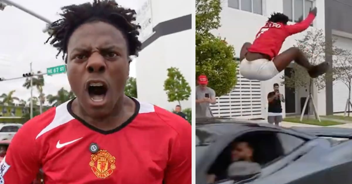 iShowSpeed Proves Skill in Speeding Car Jump Livestream