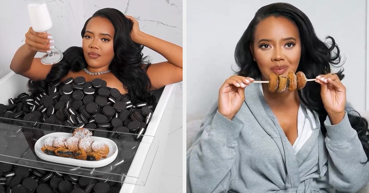 Angela Simmons Hops in Oreo-Filled Bath to Launch New Slu...