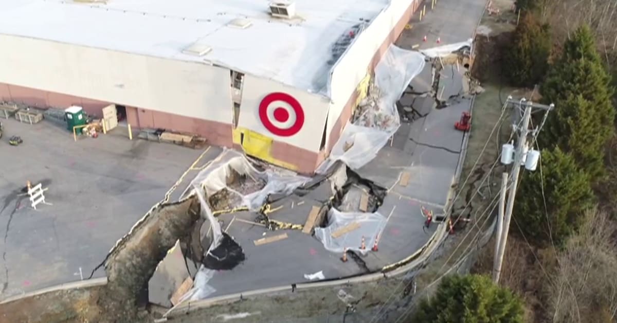 Video Shows Target Store Partially Collapses After Landsl...