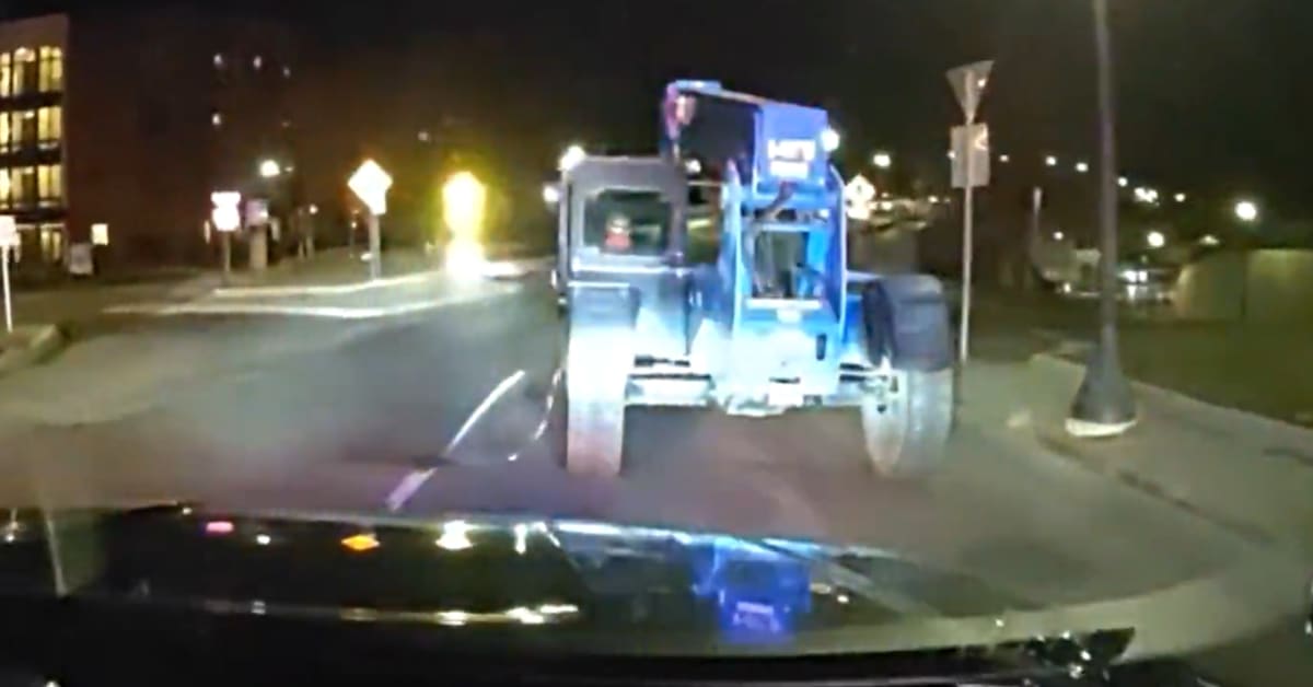 12-Year-Old Steals Forklift, Causes Mayhem in Police Chas...