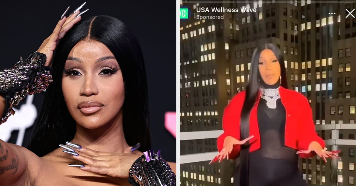 Cardi B Reacts to A.I. Video of Her Promoting Stimulus Ca...