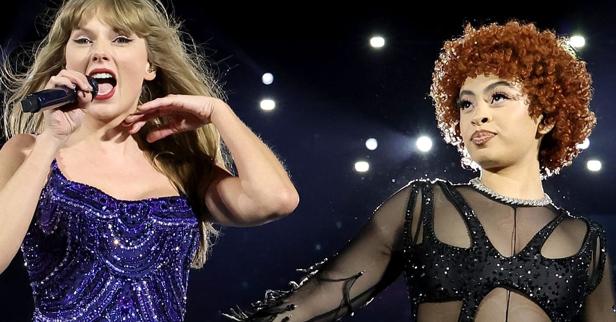 Taylor Swift Introduces Ice Spice in Surprise 'Saturday N...