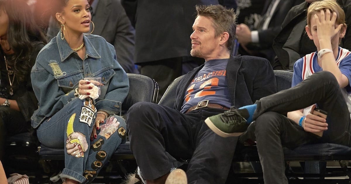 Ethan Hawke Jokingly Calls Publicly Flirting With Rihanna...