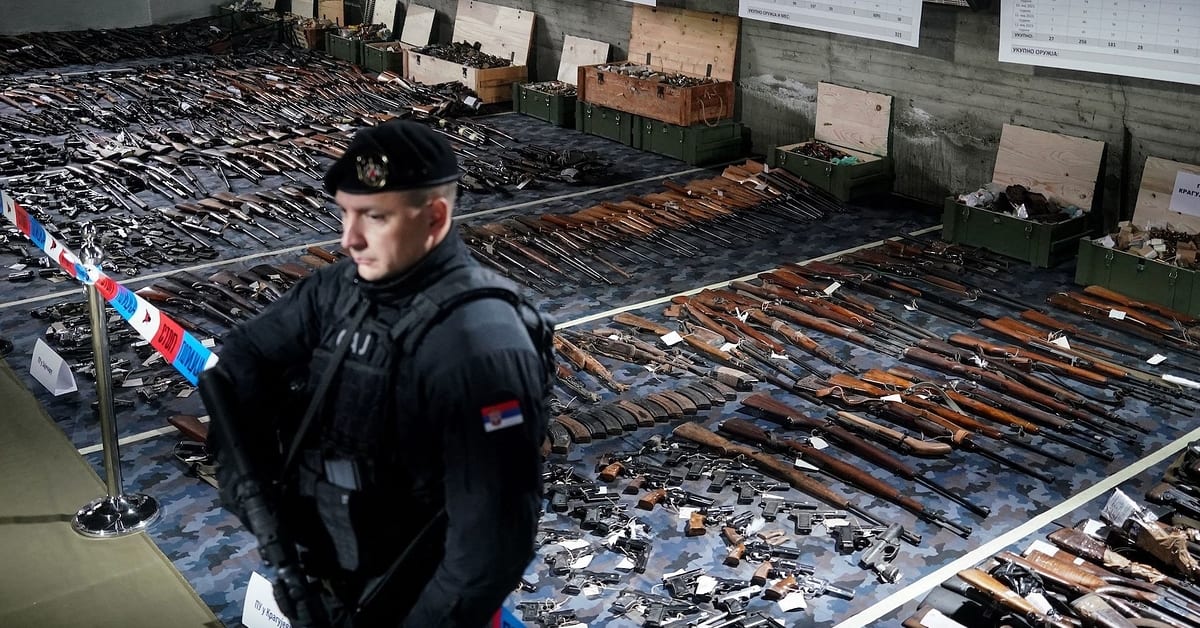 Over 13,000 Weapons Surrendered in Serbia After Mass Shoo...