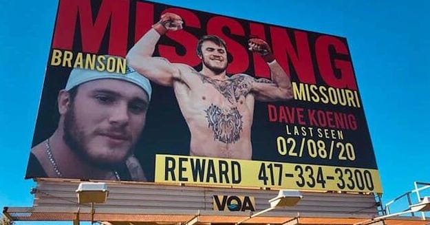 Remains of MMA Fighter David Koenig Discovered in Missour...