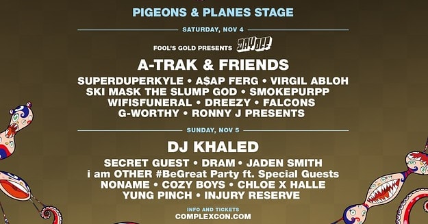 Announcing the Pigeons & Planes Stage at ComplexCon 2017