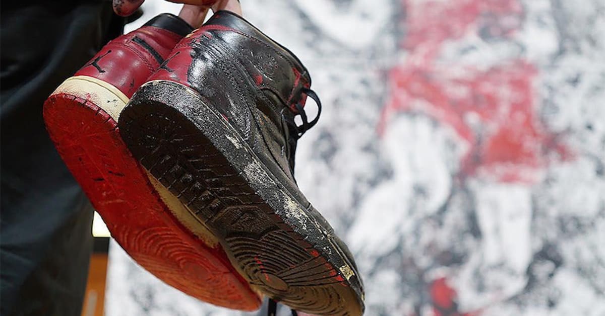 Watch This Artist Paint Michael Jordan with Air Jordan Sn...