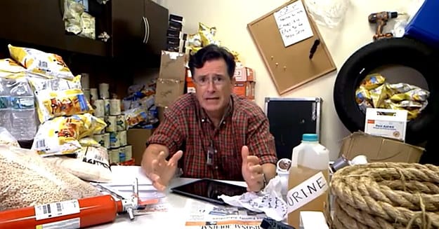 Stephen Colbert Bugs Out in a Bunker Following The NYSE's...