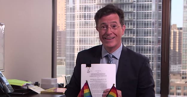Stephen Colbert Burns Justice Scalia, Then Invites Him on...