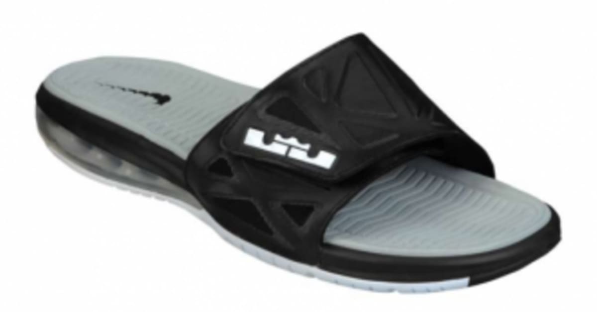 Available // Nike Air LeBron Slide 2 - Black/Strata Grey
