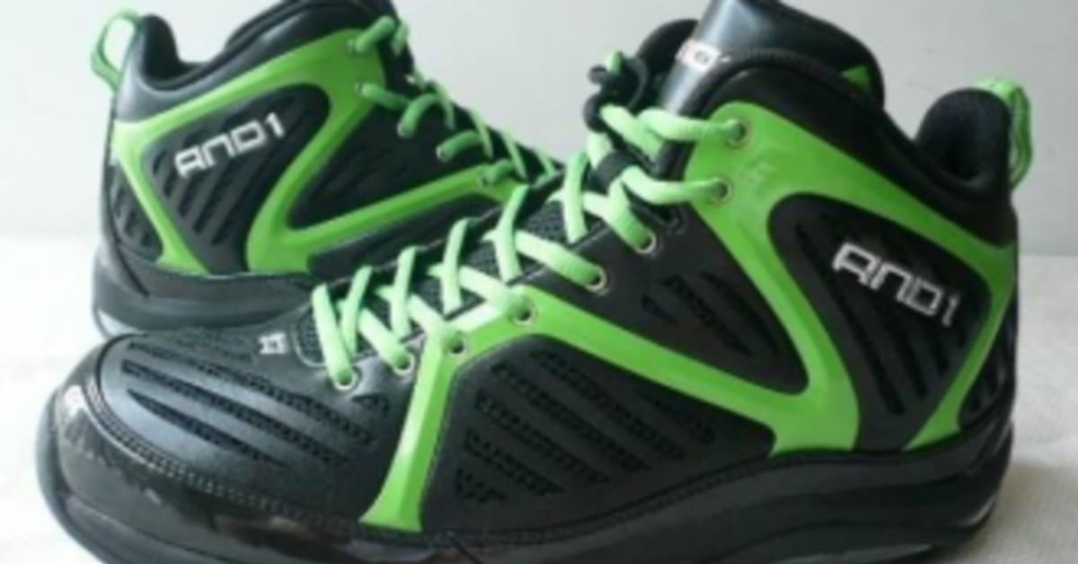 And1 ME8 Empire Mid - Black/Neon Green