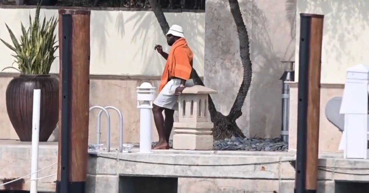 Diddy Spotted Smoking and Dancing at Miami Mansion