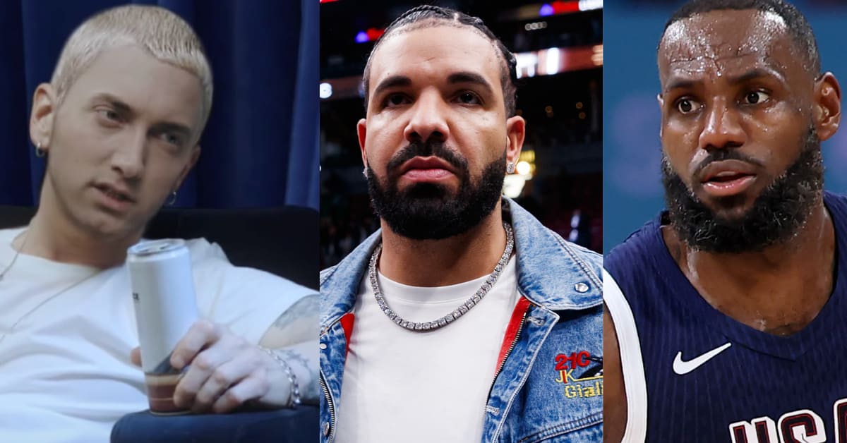 Eminem and Slim Shady Recreate Moment Where LeBron Said Drake Could 'Never Ever Let Me Down ...