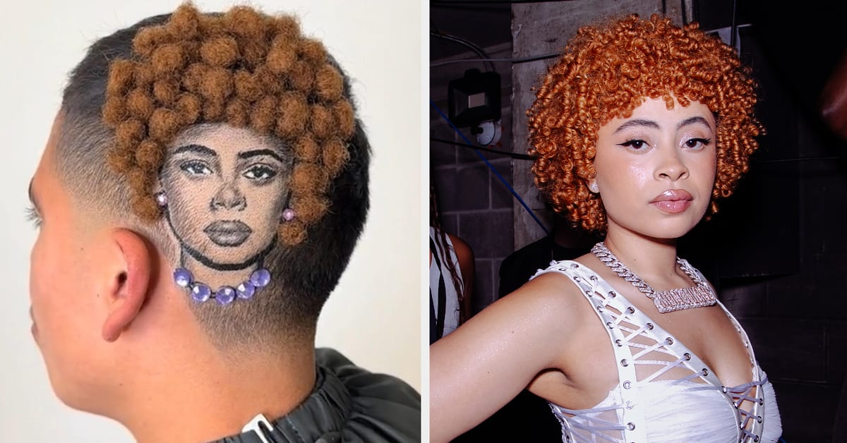 Ice Spice Fan Gets Rapper's Portrait Buzzed Into His Hair