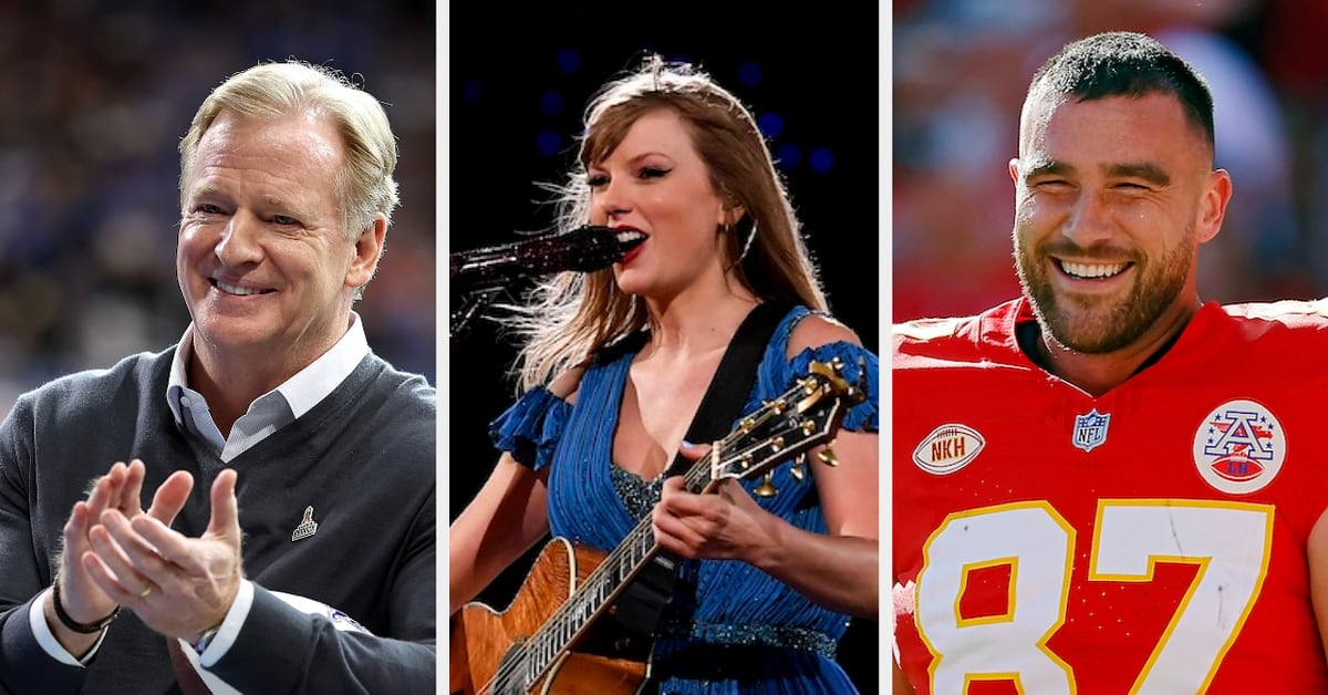 Roger Goodell Says Travis Kelce and Taylor Swift's Relationship Is ...