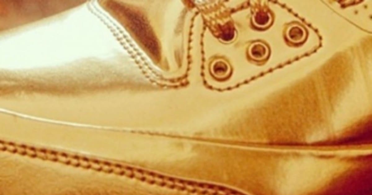 Usher's Gold Air Jordan 3