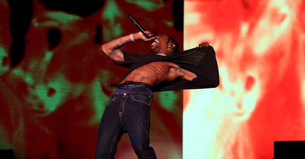 Travis Scott Delivered a Rager in the Rain at Governors Ball