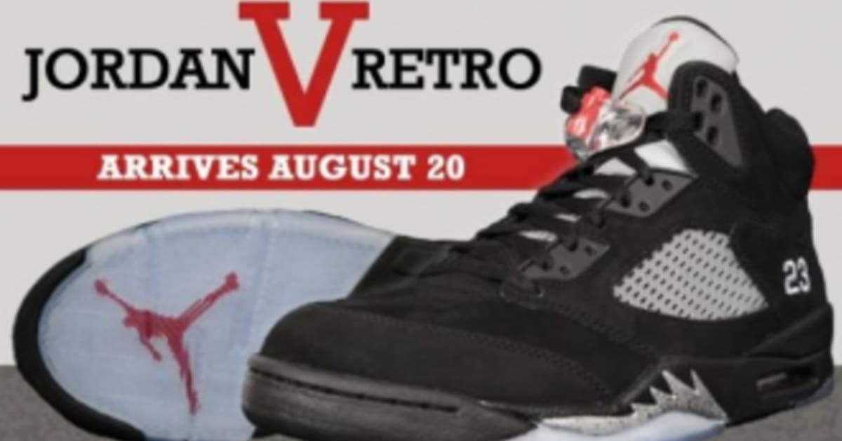 Air Jordan Retro 5 "Metallic" Midnight Release Events at Footaction