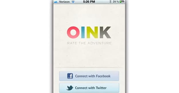 Oink: A Check-in and Rating Service For Things