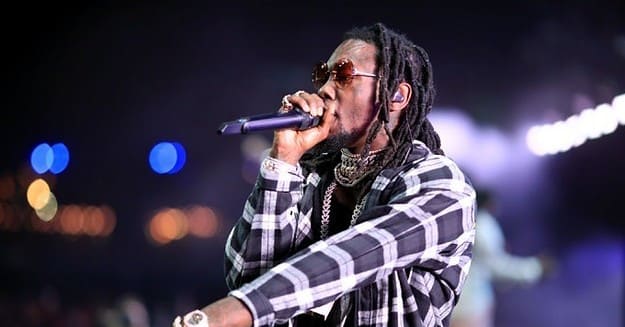 Offset Shows Off Car Crash Injuries in Studio Video