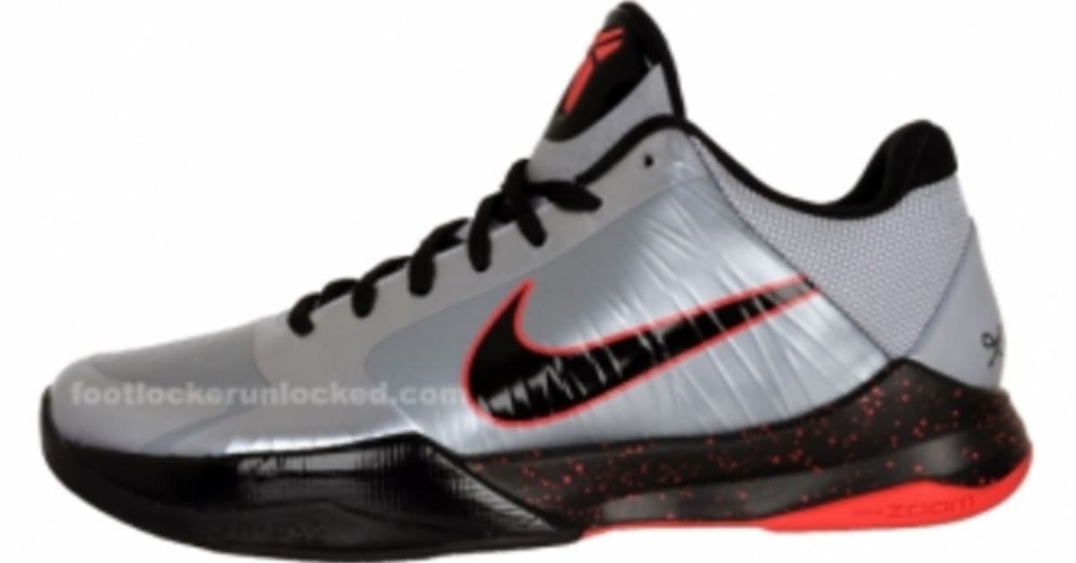 Nike Zoom Kobe V - Wolf Grey/Black-Daring Red