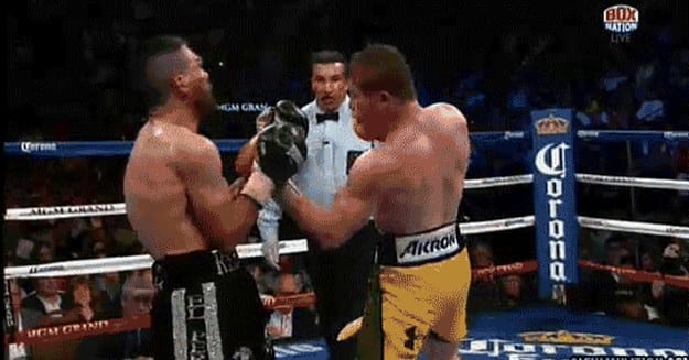Canelo Alvarez Uppercuts His Way to TKO Victory (GIF)