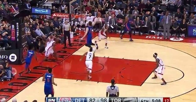 Watch How Pistons' Aron Baynes Converts Brandon Jennings' Blocked Layup ...