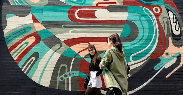 Street Artist Reka Puts Up New "Keep Calm and Carry On" Mural in London