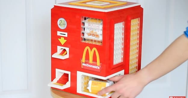 Here's a McDonald's Vending Machine, Made out of Lego