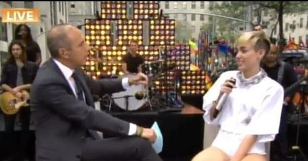 Watch Miley Cyrus Make Matt Lauer Incredibly Uncomfortable on "The ...