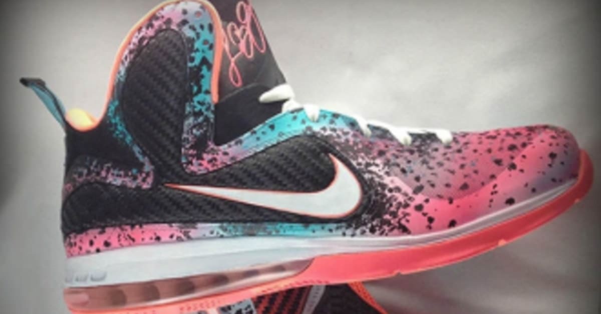 Nike LeBron 9 "Miami Nights" by Mache Custom Kicks