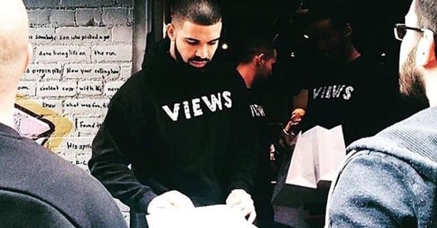 Drake Hands Out T-Shirts at His "Views From the 6" Pop-up in Toronto