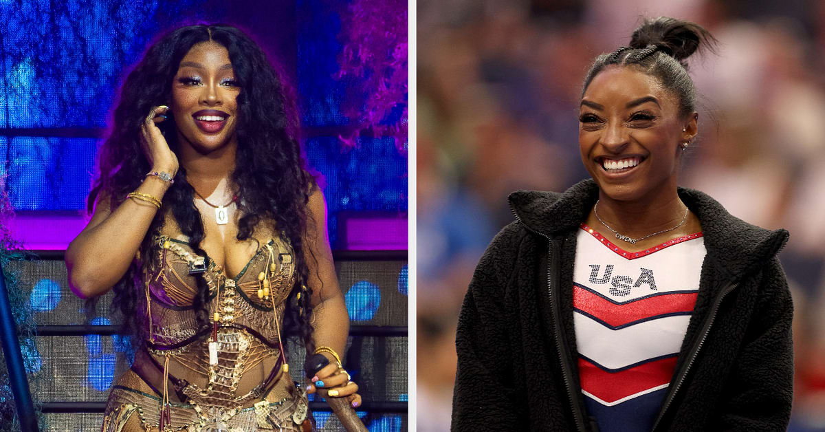 SZA Holds Her Own in Handstand Contest With Simone Biles, Talks About ...