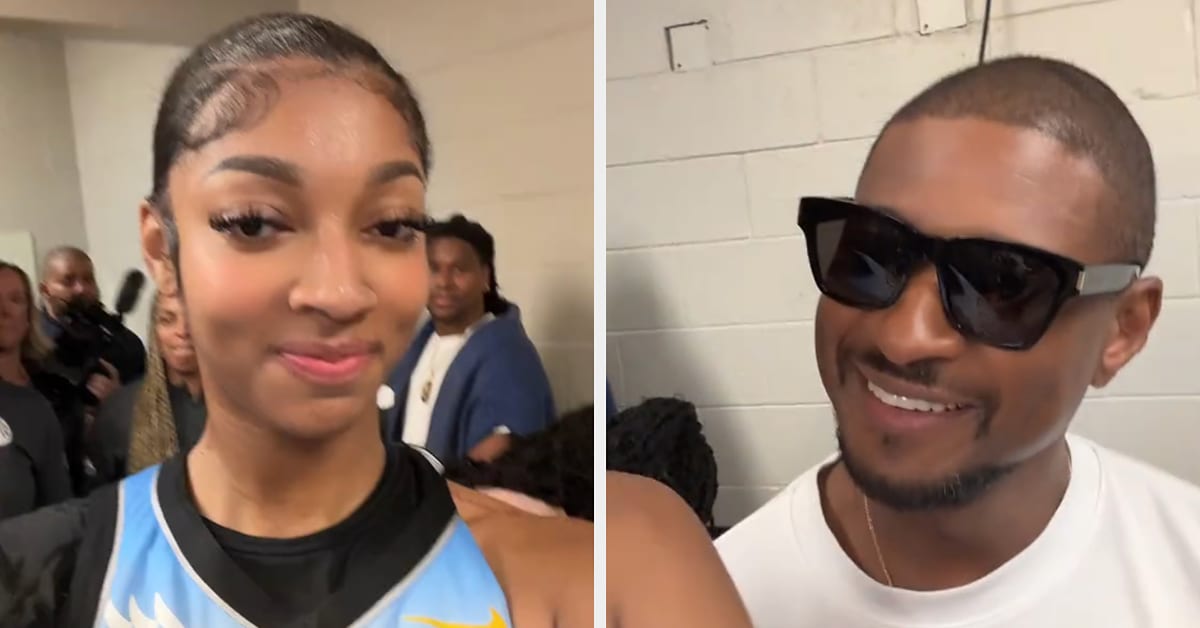 Watch Usher and Angel Reese Hang Out After Chicago Sky Beat Las Vegas Aces