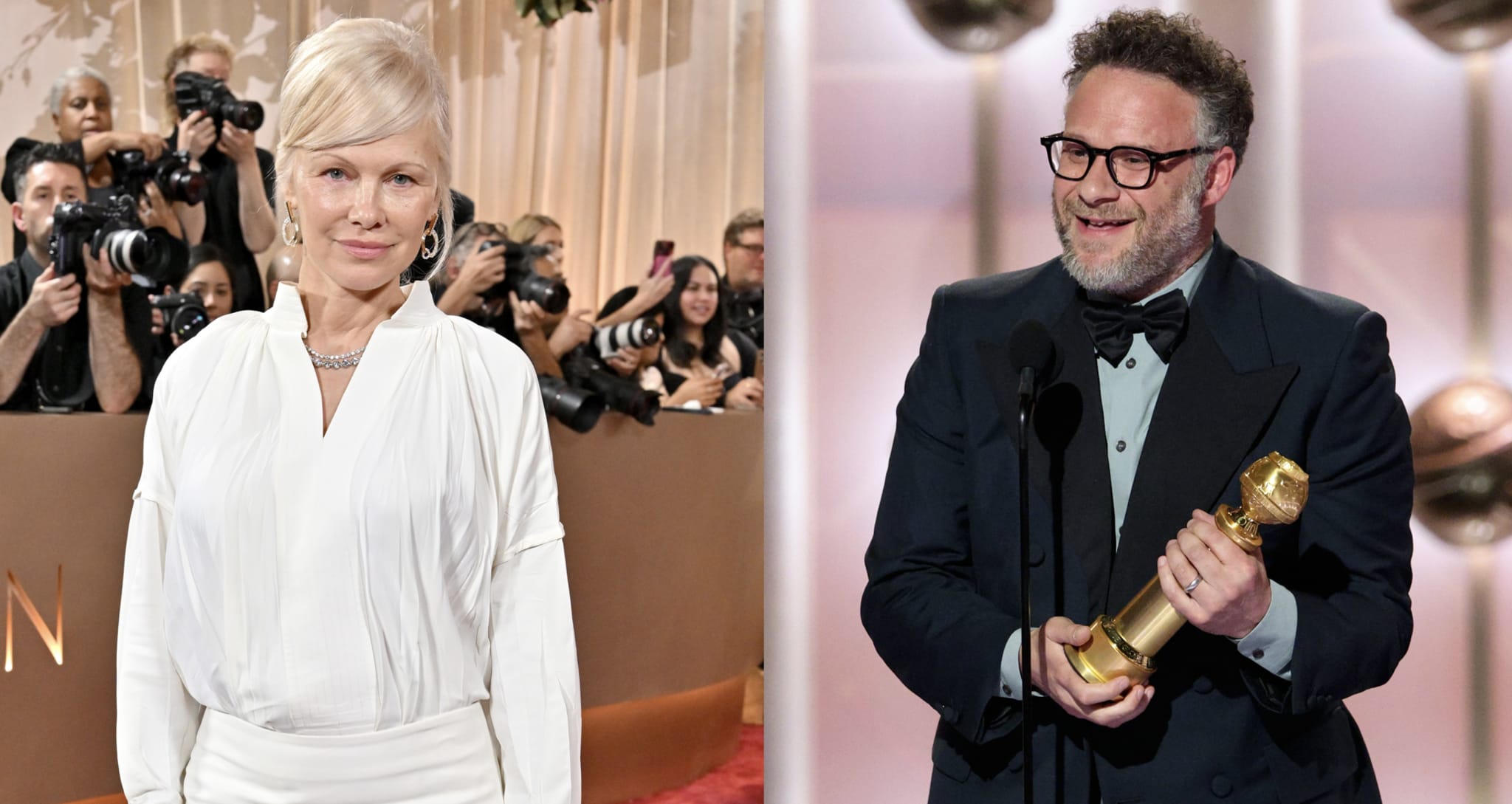 Pamela Anderson Says That Seeing Seth Rogen at Golden Globes Felt ‘Yucky