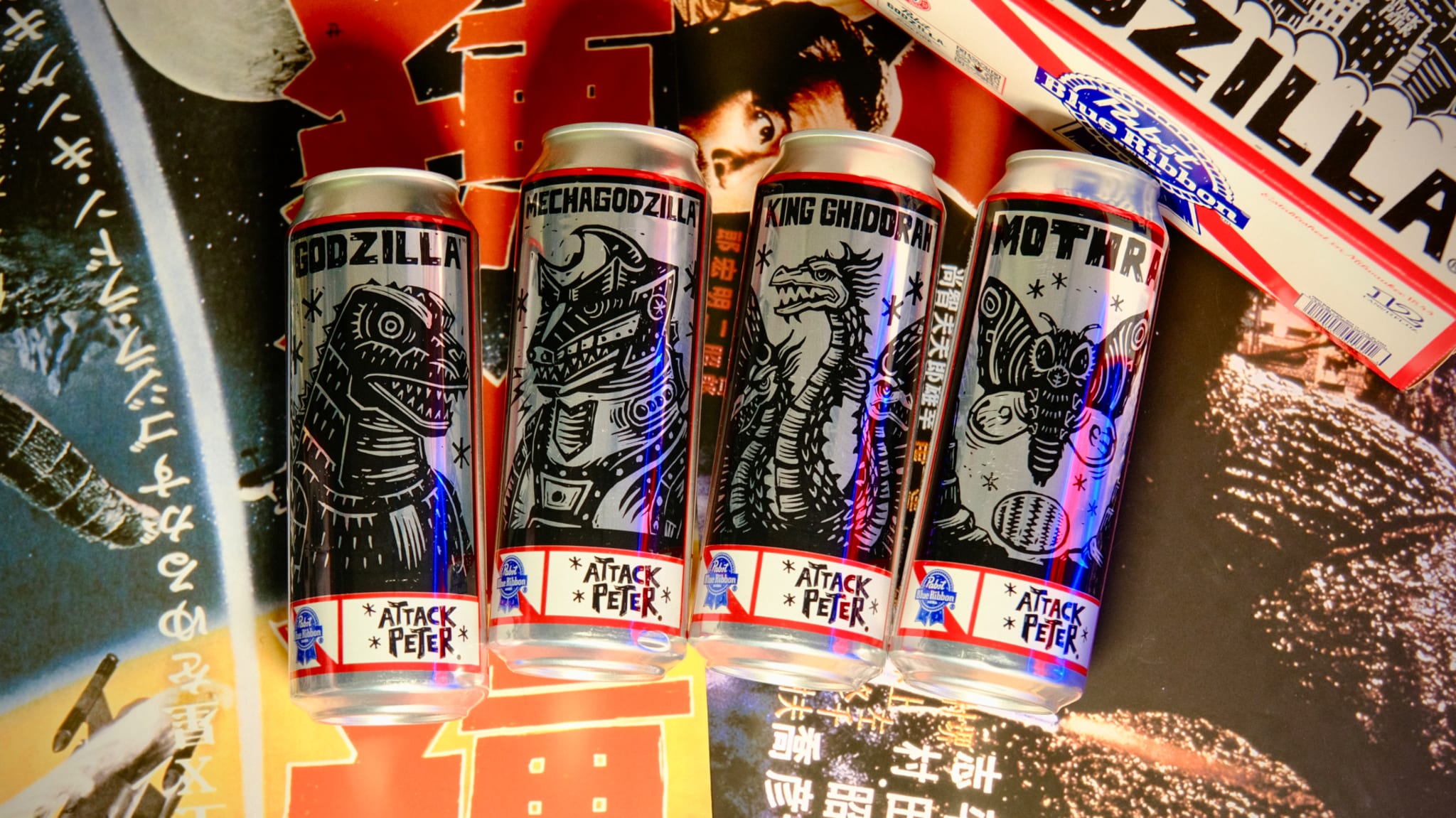 Godzilla Is the New Face of Pabst Blue Ribbon