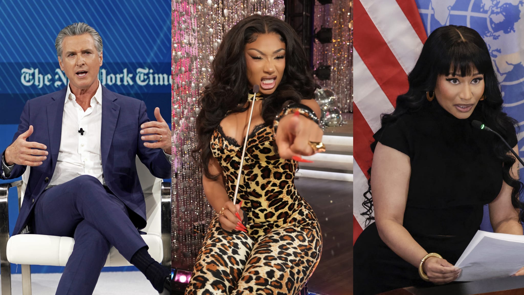 Nicki Minaj Blasts Gavin Newsom After He Posts Megan Thee...