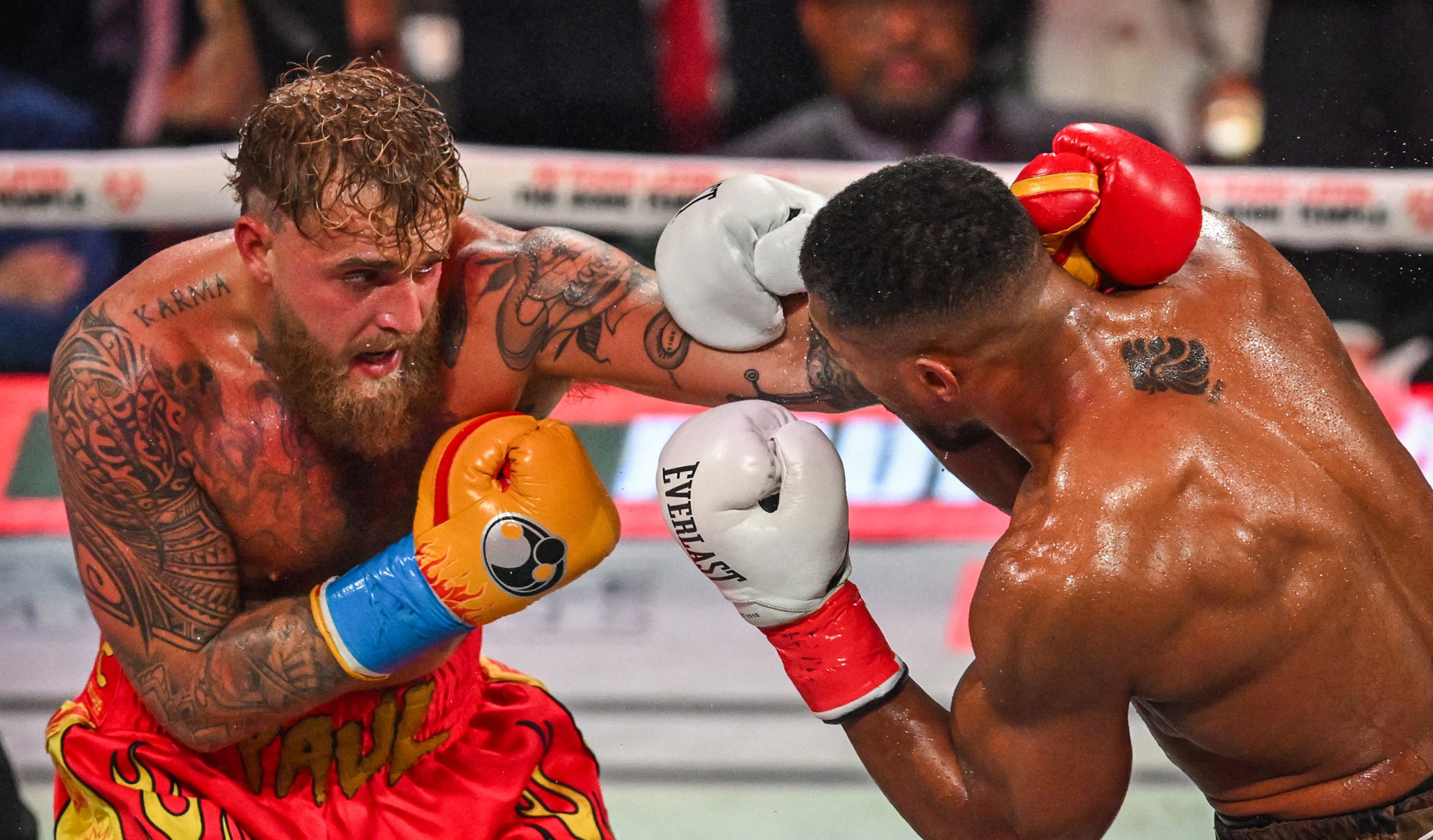 Jake Paul Says Anthony Joshua's Power 'Surprised My Jaw'