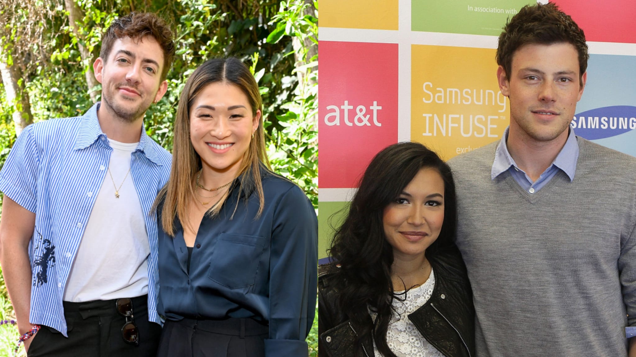 ‘Glee’ Stars Talk Rewatching Naya Rivera and Cory Monteit...