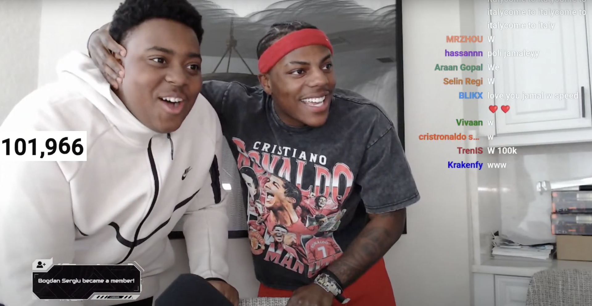 IShowSpeed Celebrates His Little Brother Reaching 100K Yo...