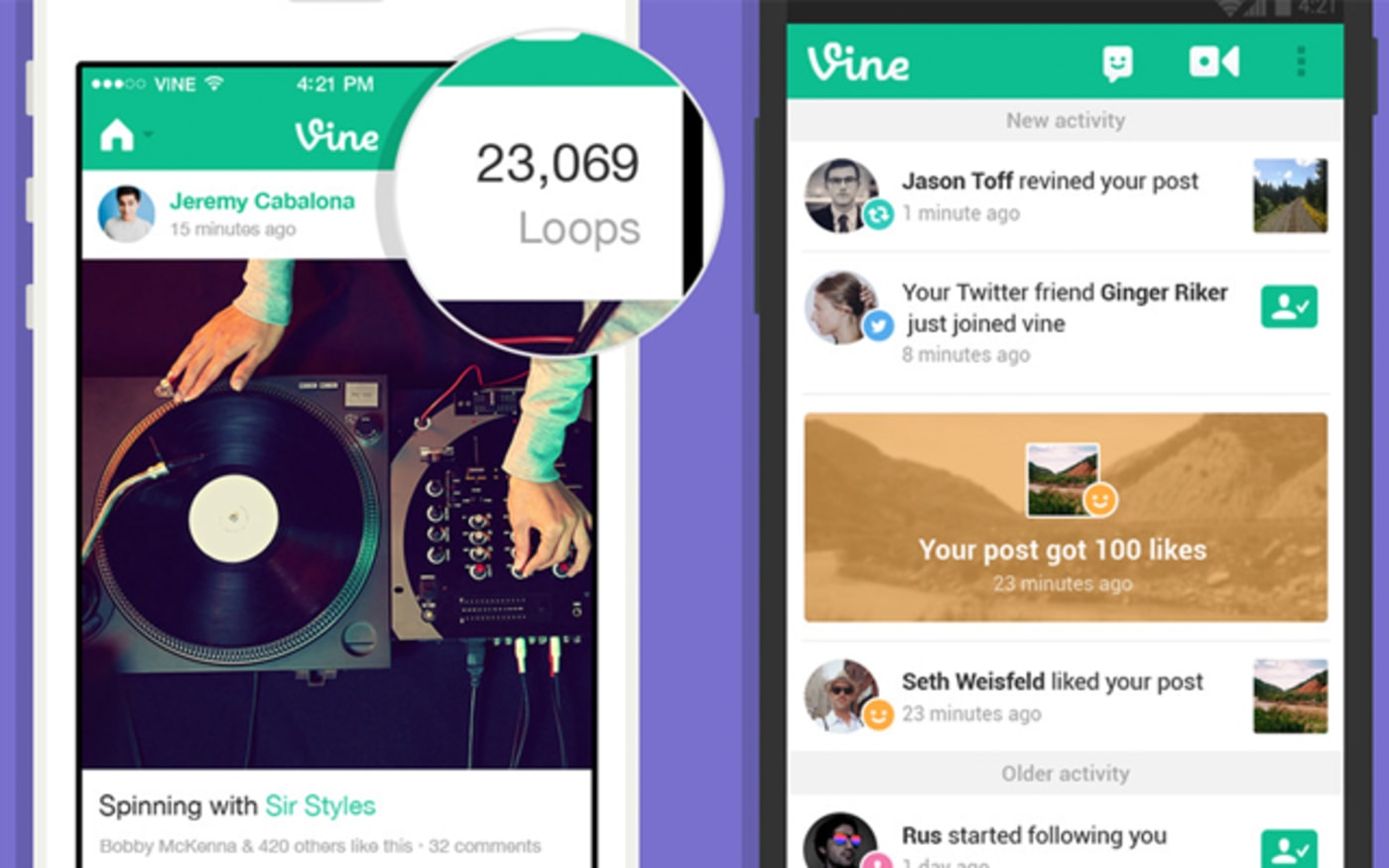 Vine Adds Loop Counts Feature To Track Total Views Complex 8213