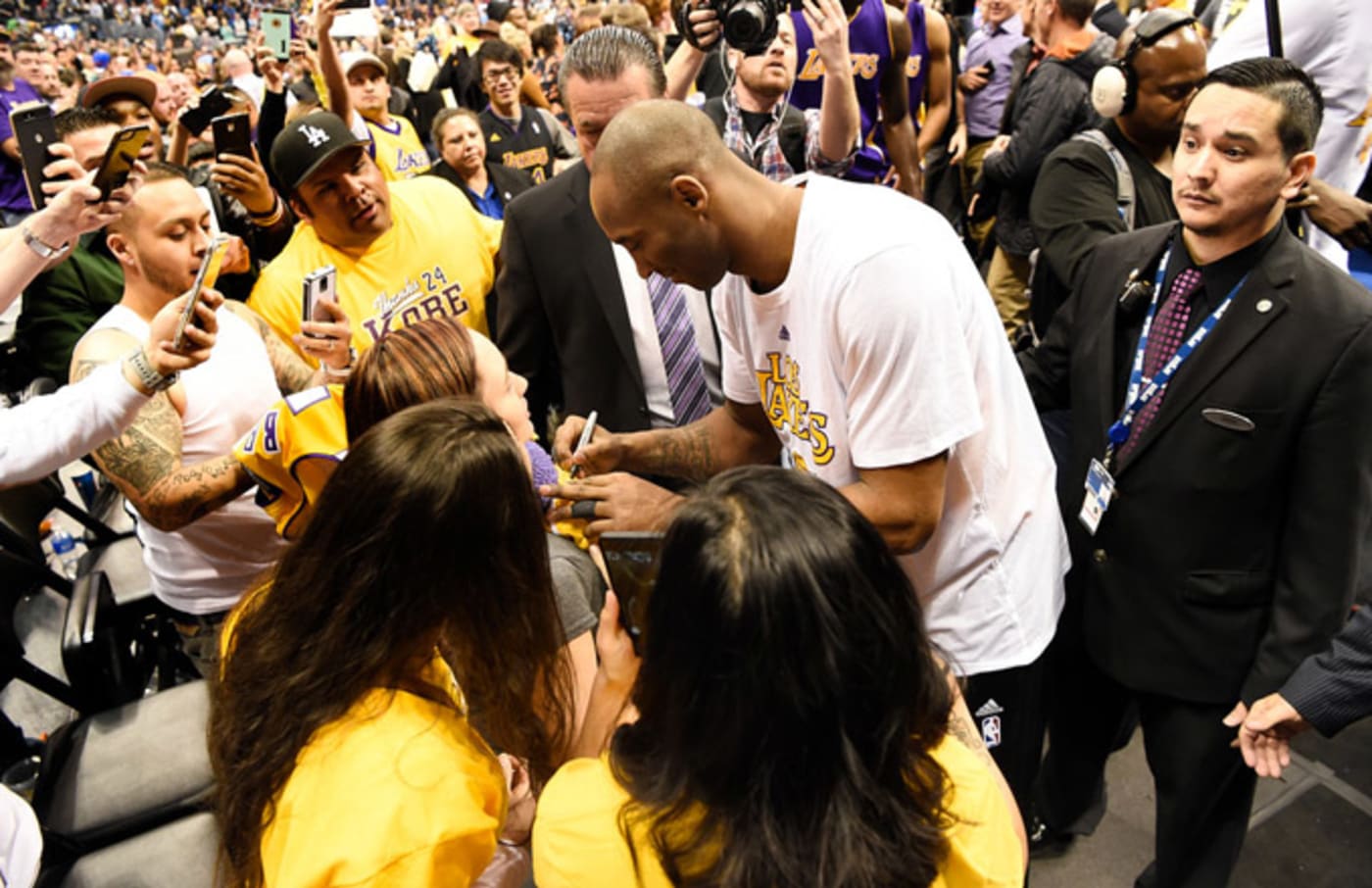 Kobe Bryant Made Fans Compete for Signed Sneakers | Complex